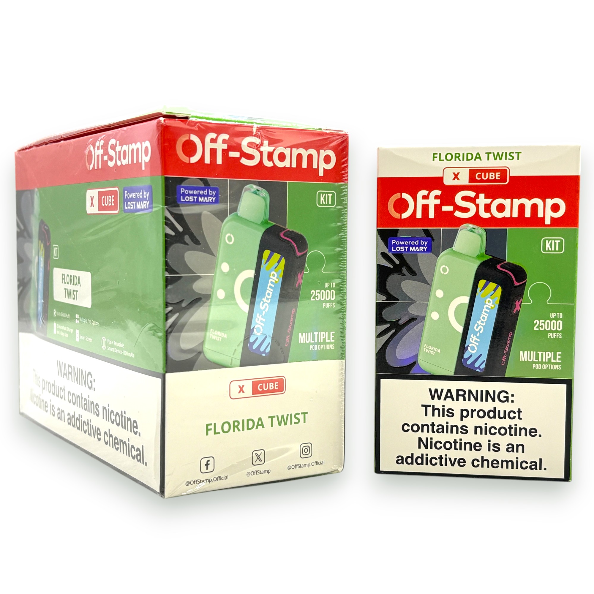 OFF-STAMP X Cube 25K Disposable POD Device
