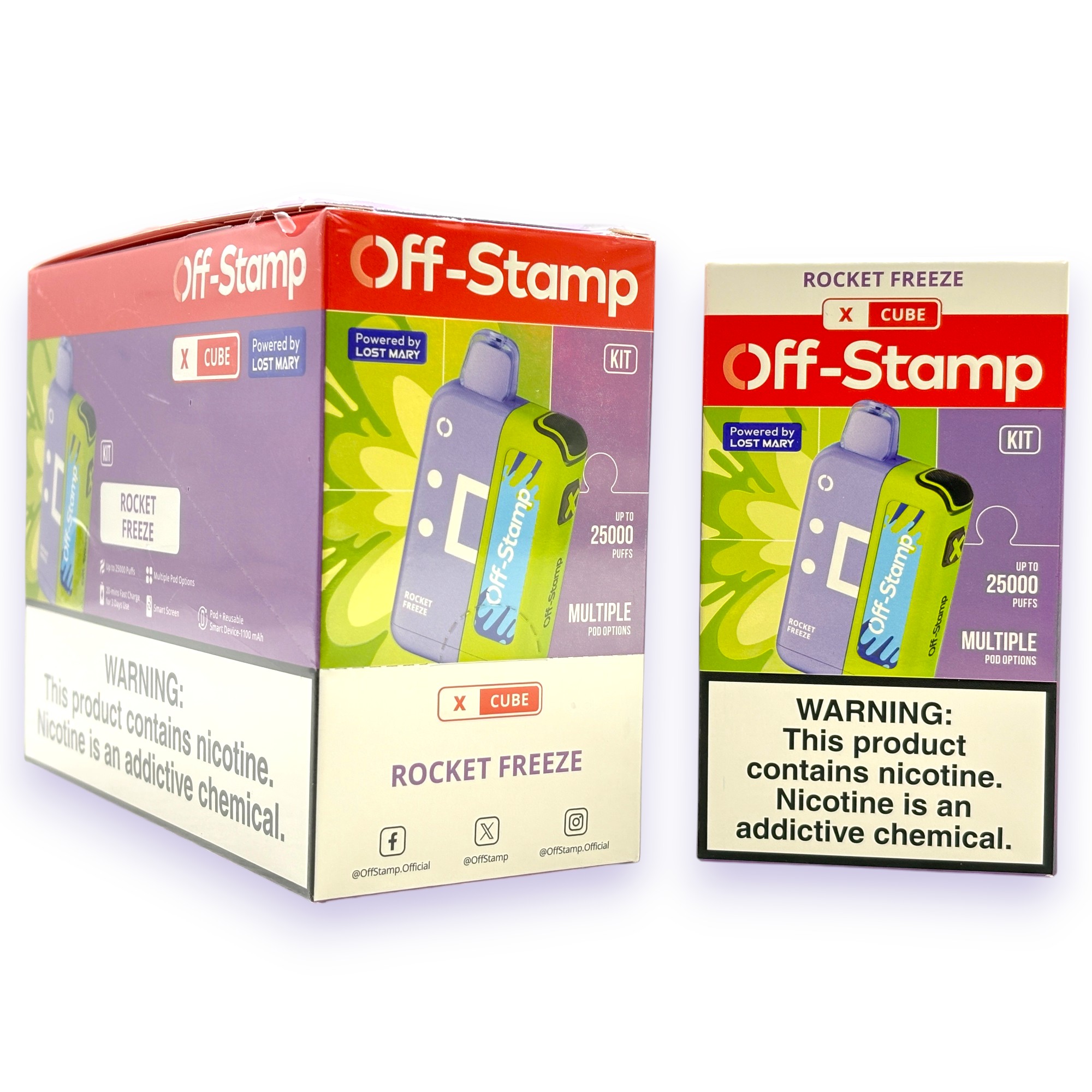 OFF-STAMP X Cube 25K Disposable POD Device