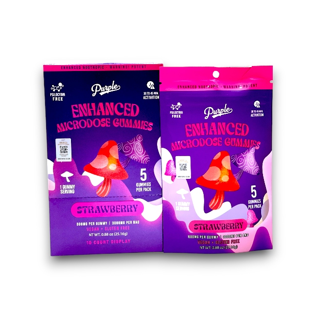 Purple Enhanced Microdose Gummies 600mg | 101 Distributors Ga