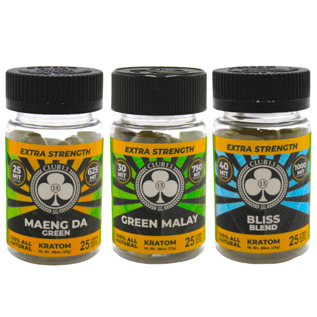 Club 13 Kratom Capsule Extra Strength | 101distributorsga