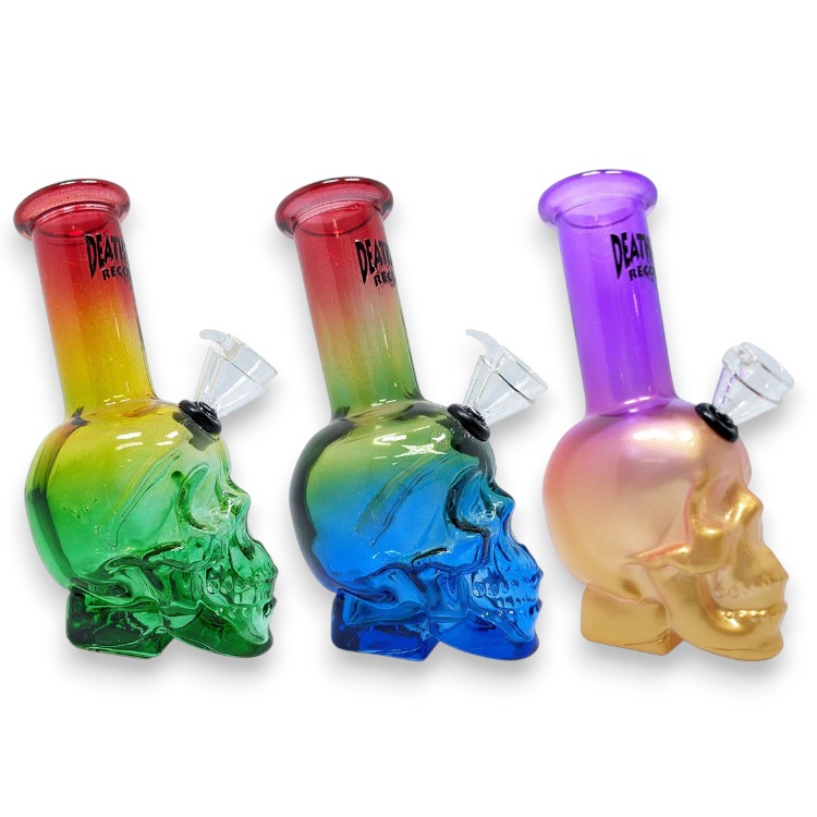 Death Row Records Glass Waterpipe 6" - Skull | 101Distributors Ga