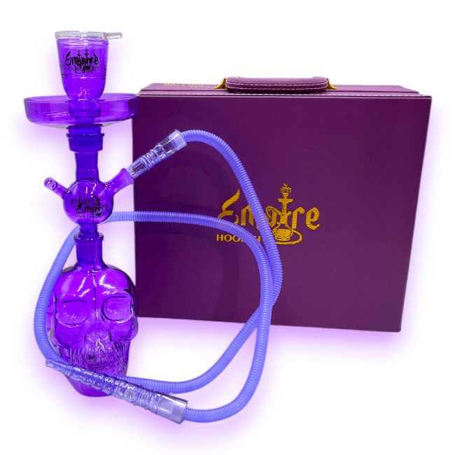 Empire Hookah 15" - Vanity Case - Skull With LED lights