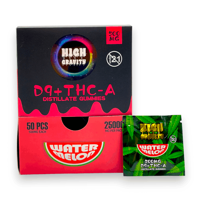 HIGH GRAVITY - DELTA - GUMMY - DISTILLATE - D9+THC-A - 500MG/CT - 1CT ...