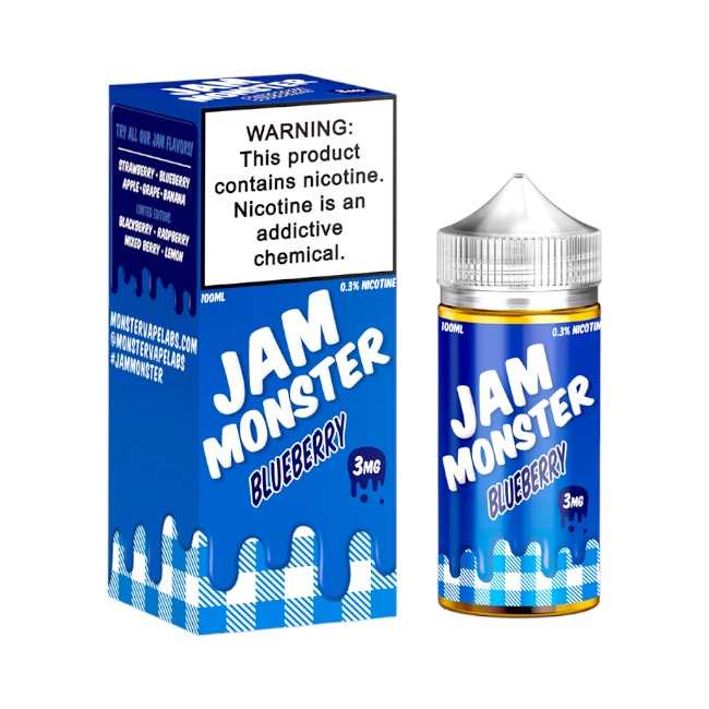 Jam Monster E-liquid 100ml - 3mg | 101Distributorsga