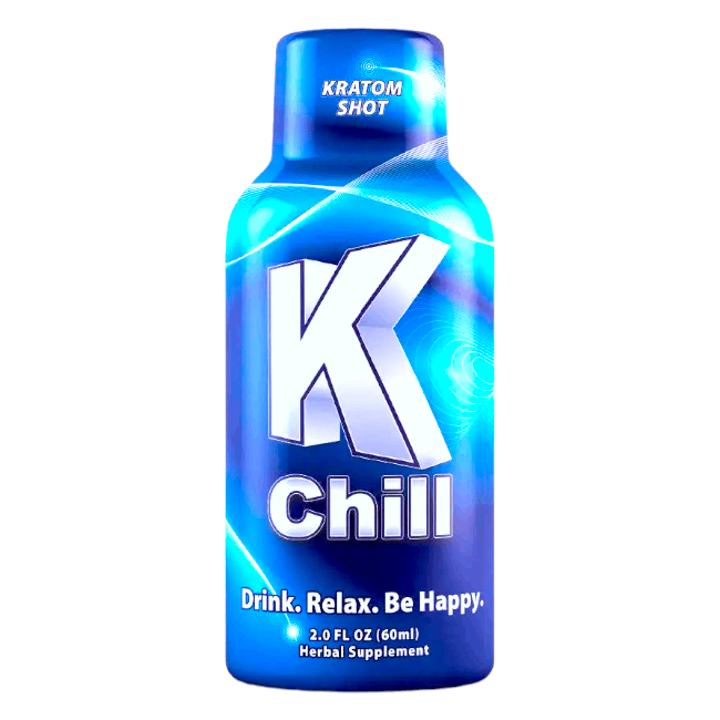 K CHILL - KRATOM - SHOT - 2OZ/CT - 12CT/BX - BLUE