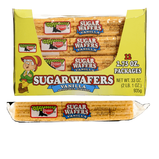 KEEBLER - SUGAR WAFERS - GROCERY - WAFERS - 2.75OZ/CT - 12CT/BX