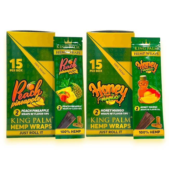 KING PLAM - SMOKING ACC - HEMP WRAP - 2CT/PK - 15PK/BX