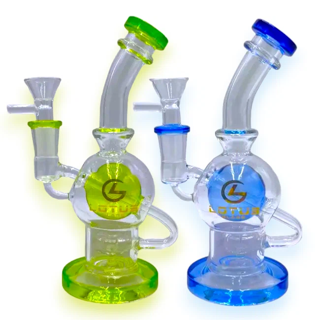 LOTUS - GLASS PIPE - WATER PIPE - 1CT - 7" - SHOWERHEAD