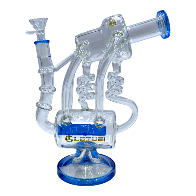 Lotus Inline Barrel 10 Inch Glass WaterPipe - MG234 | 101Distributorsga