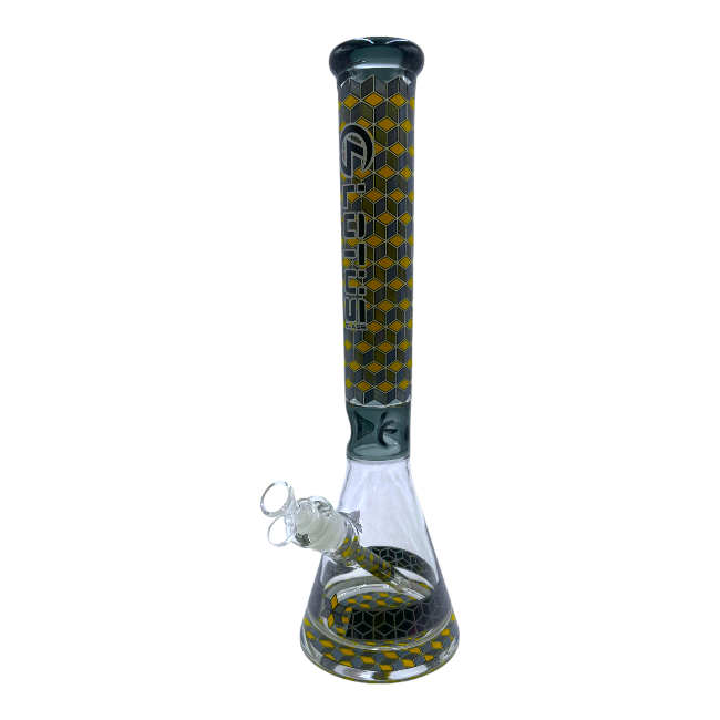 Lotus Pyramid Beaker 16 Inch Glass WaterPipe - MG57