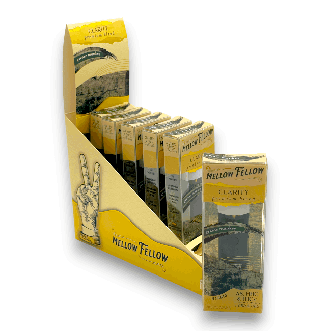 MELLOW FELLOW - DELTA - DISPOSABLE VAPE - D8+HHC+THCV+CBD+CBG - 2ML/CT ...