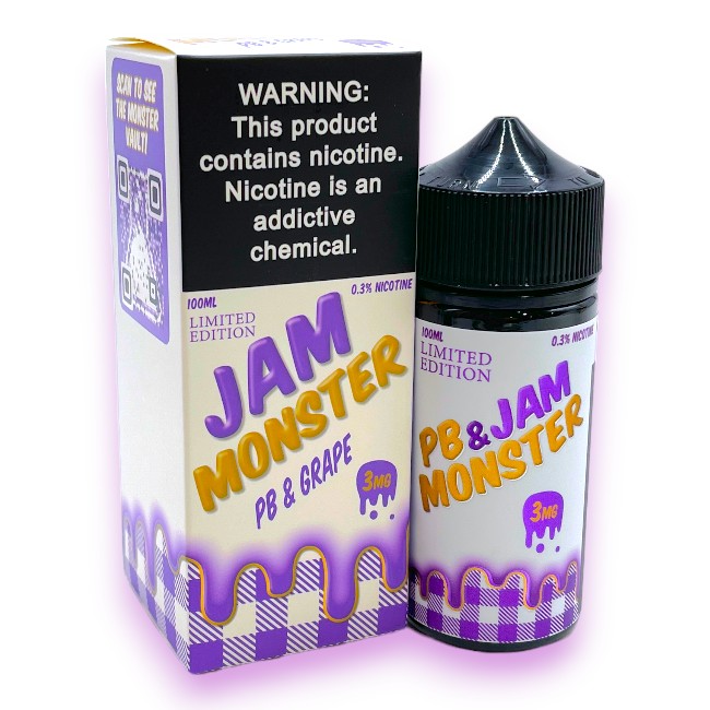 Jam Monster E-liquid 100ml - 3mg | 101Distributorsga