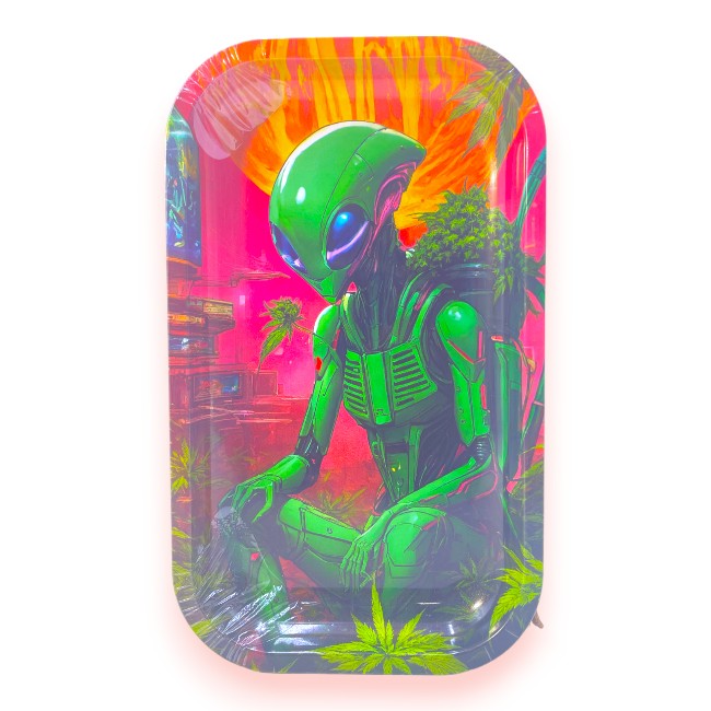 Medium Rolling Tray Metal With Magnatic LID - NBC | 101Distributorsga