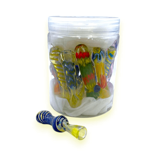 NBC One Hitter Glass Handpipe - 15CT/Jar - Assorted Colors | 101 ...