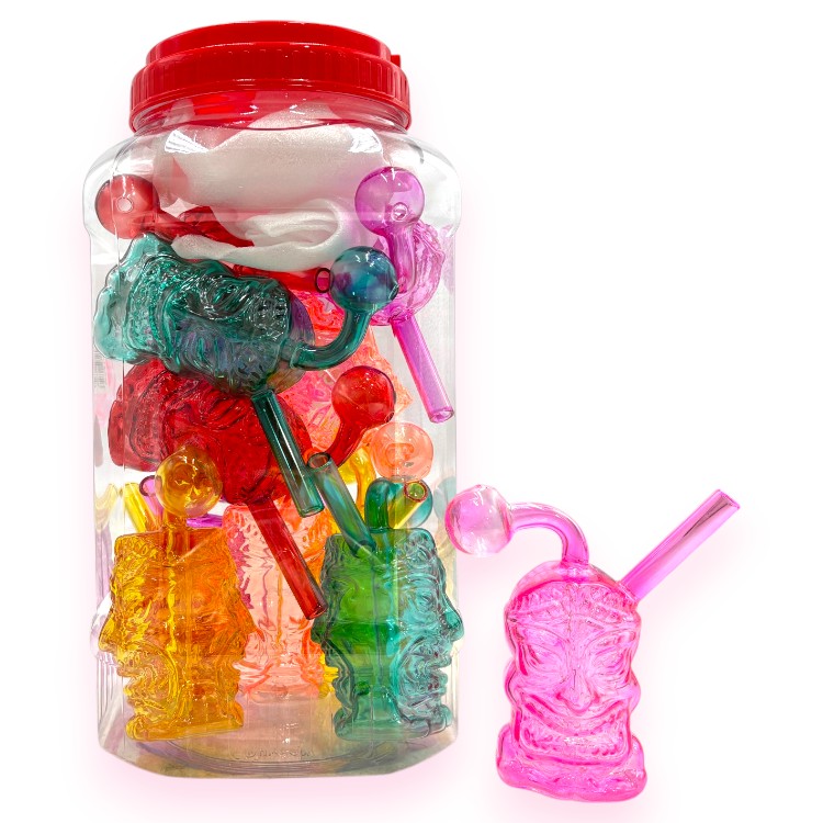 NBC Glass Sniffer Pipe 5" - SN2476 - Two Face