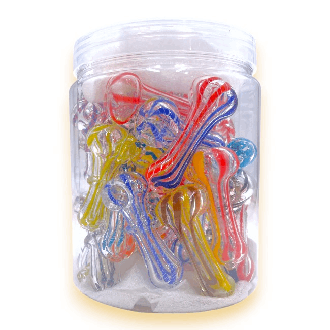 NBC - SMP - GLASS PIPE - HANDPIPE - 2" - TYPES - ASSORTED COLOR - 35CT/JR