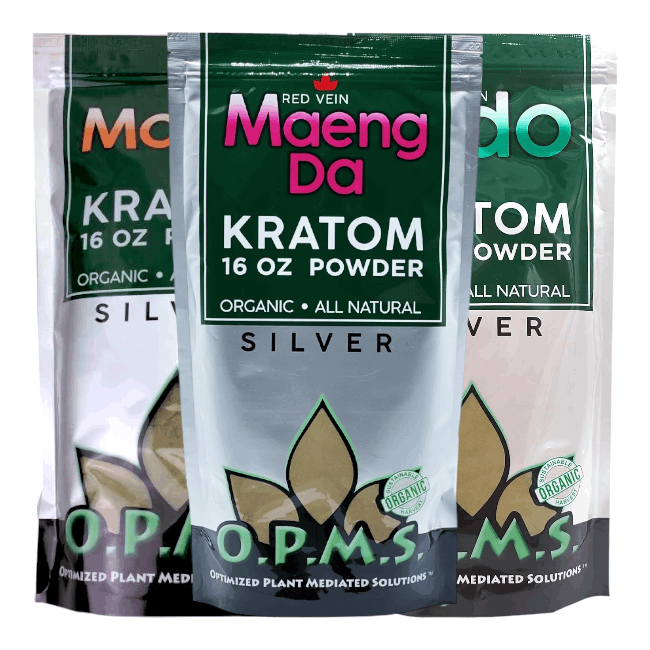 OPMS Silver Kratom Powder 16OZ | 101Distributorsga