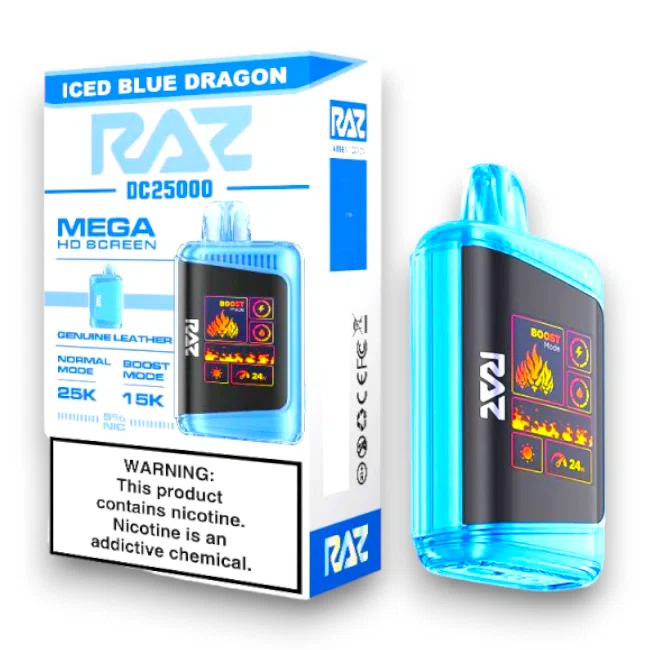 RAZ - DC25000 - NICOTINE - DISPOSABLE VAPE - 5% - 5CT/BX