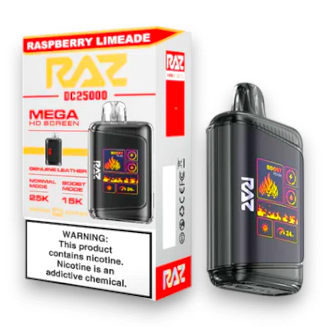 RAZ - DC25000 - NICOTINE - DISPOSABLE VAPE - 5% - 5CT/BX