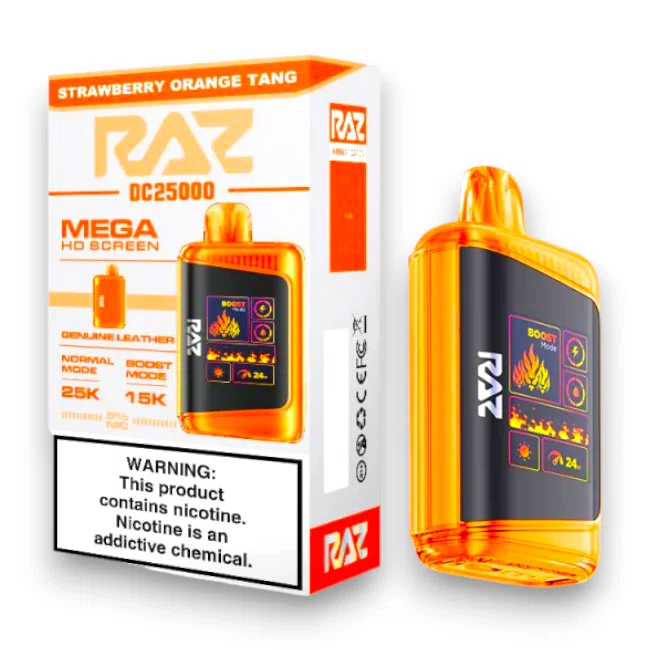 RAZ - DC25000 - NICOTINE - DISPOSABLE VAPE - 5% - 5CT/BX