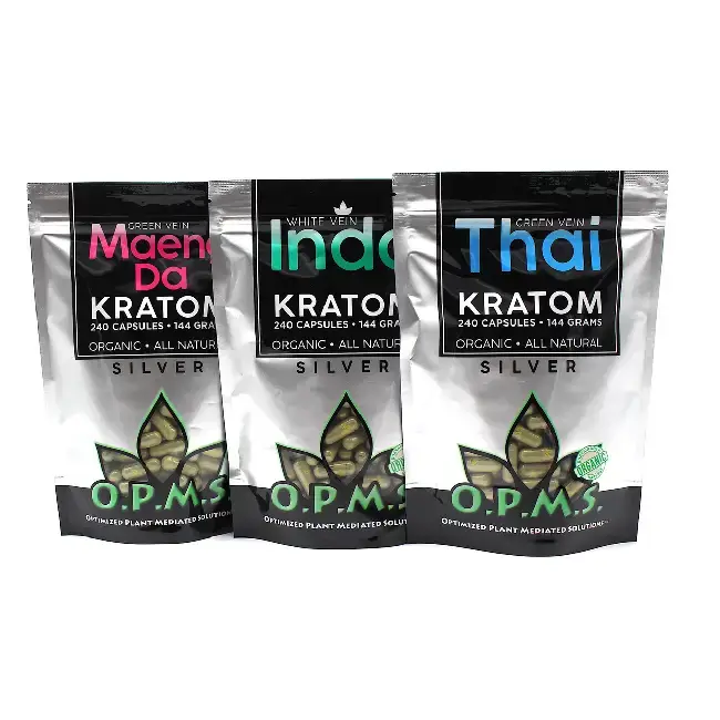OPMS Silver Kratom Capsules 144gm | 101Distributorsga