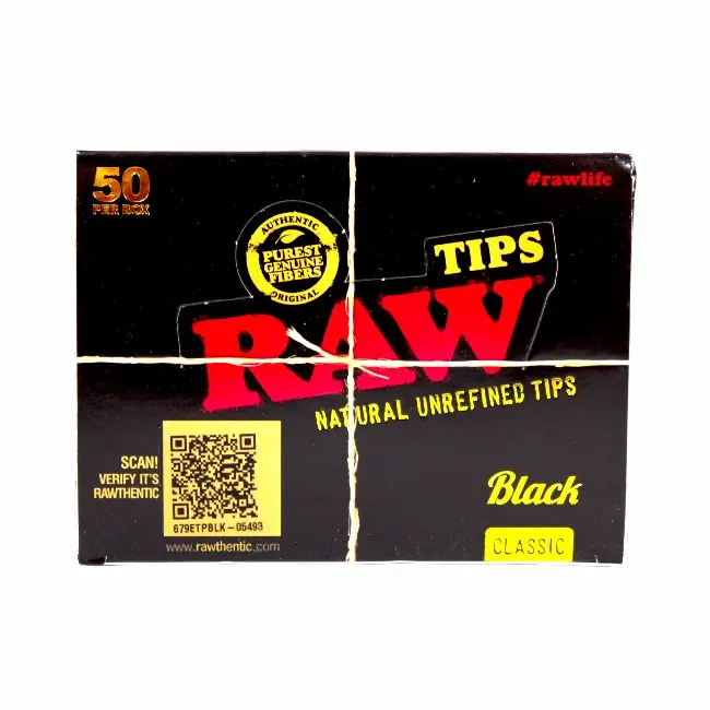 Filter Tips - Raw - Black Unrefined | 101Distributorsga