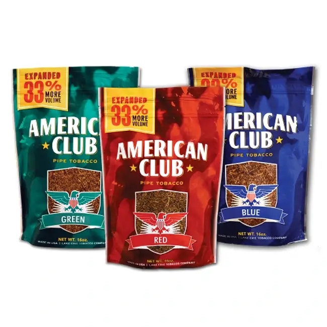 AMERICAN CLUB - TOBACCO - TP - LOOSE TOB - PIPE TOB - 6OZ/PK