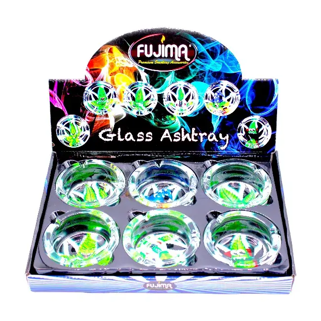 Fujima GA49 Leaf Toon Glass Ashtray | 101distributorsga