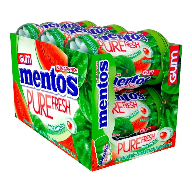 MENTOS - PURE FRESH - GROCERY - GUM - 50CT/PK - 6PK/BX