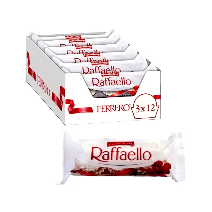 FERRERO RAFFAELLO - GROCERY - CANDY - 3CT/PK - 12PK/BX - COCONUT
