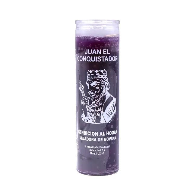 VISION CANDLE - SCR - FRAGRANCE - CANDLE - 8"- JUAN EL CONQUISTADOR