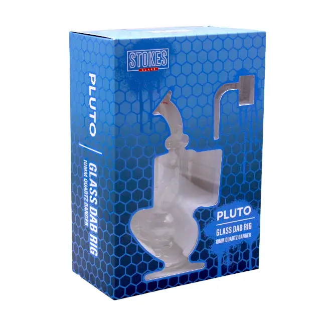 Stokes 6.1" Pluto Glass Rig – Sleek & Compact Design | 101Distributors Ga