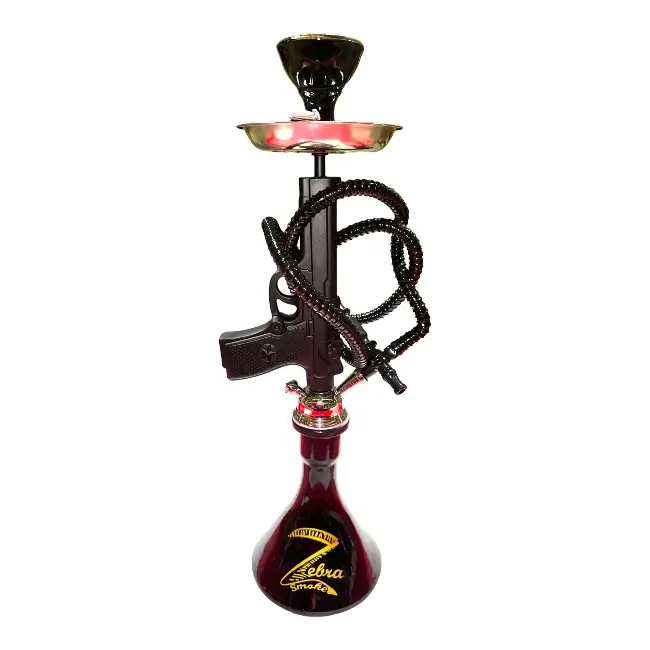 Zebra Smoke Pistol Hookah - 2 Hose | 101Distributorsga