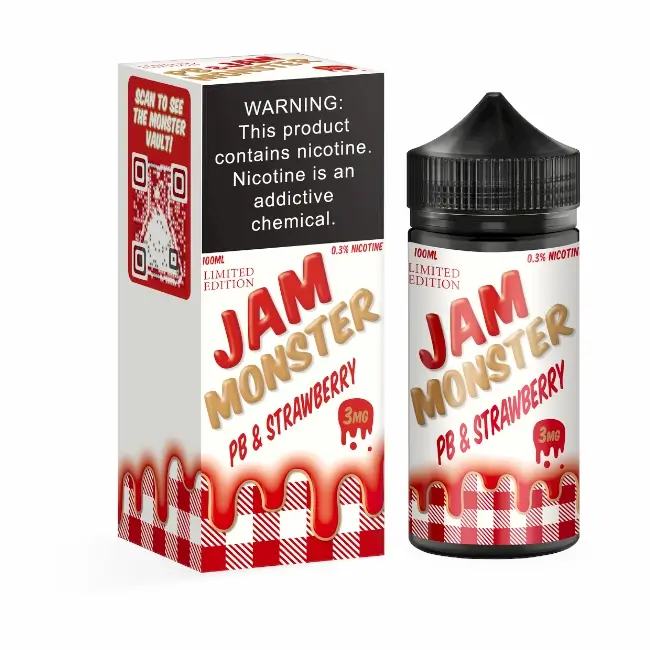 Jam Monster E-liquid 100ml - 3mg | 101Distributorsga