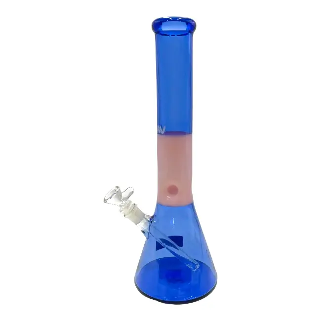 MAV 15" Pink & Blue Pyramid Beaker Water Pipe | 101Distributors Ga