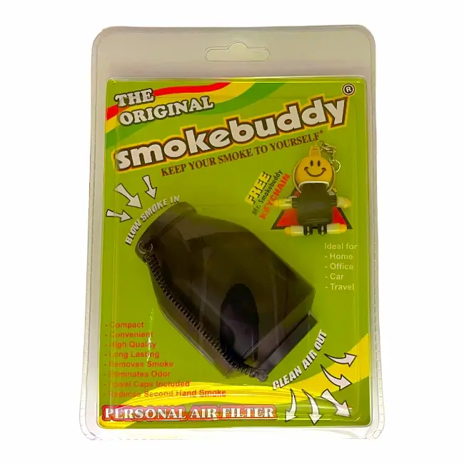 Original Smoke Buddy Air Filter Black | 101distributorsga