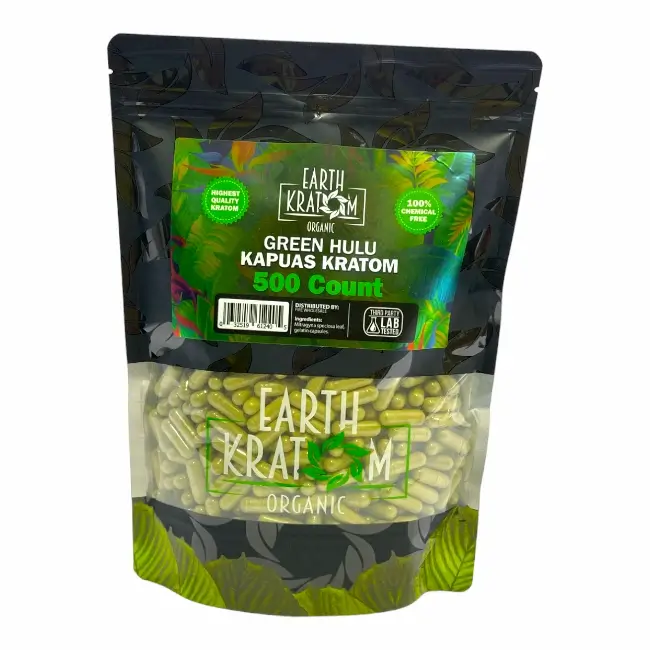 EARTH KRATOM ORGANIC - KRATOM - CAPSULE - 500CT/PK