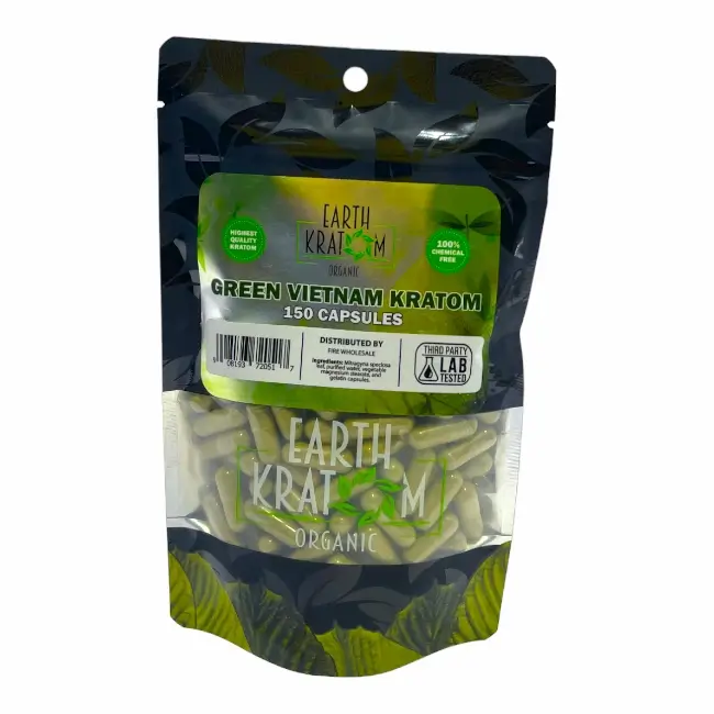 EARTH KRATOM ORGANIC - KRATOM - CAPSULE - 150CT/PK