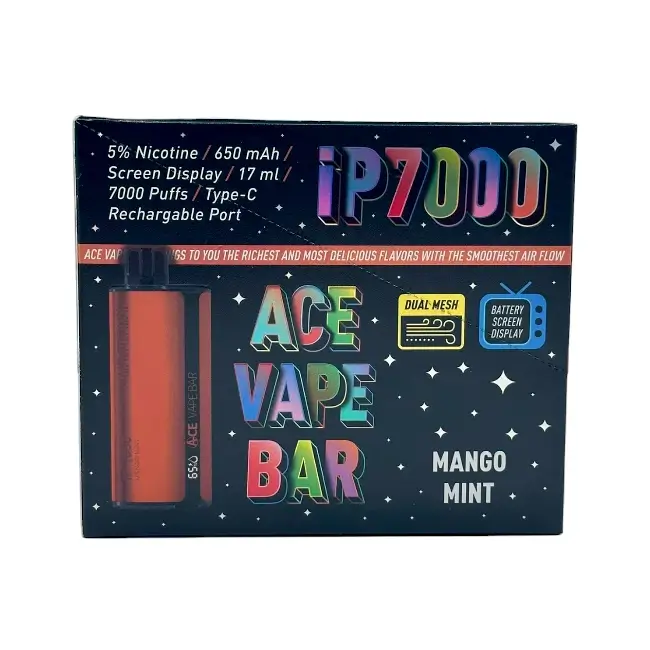 Ace Vape Bar - IP7000 - Disposable Vape | 101distributorsga