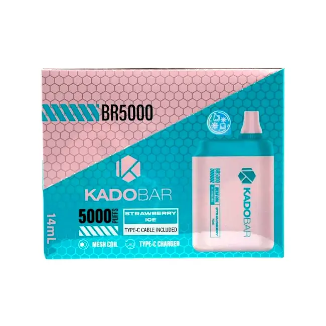 KADO BAR - BR5000 - NICOTINE - DISPOSABLE VAPE - 5% - 5CT/BX