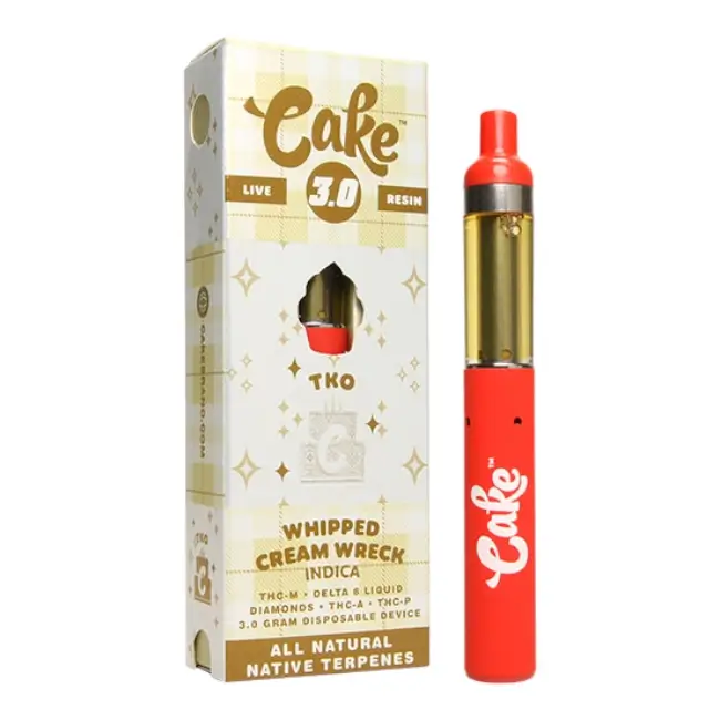 Cake TKO Live Resin Delta 8 | Disposable Vape | 101Distributorsga