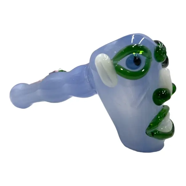 NBC 7" Glass Handpipe with Face Structure | 101Distributors Ga