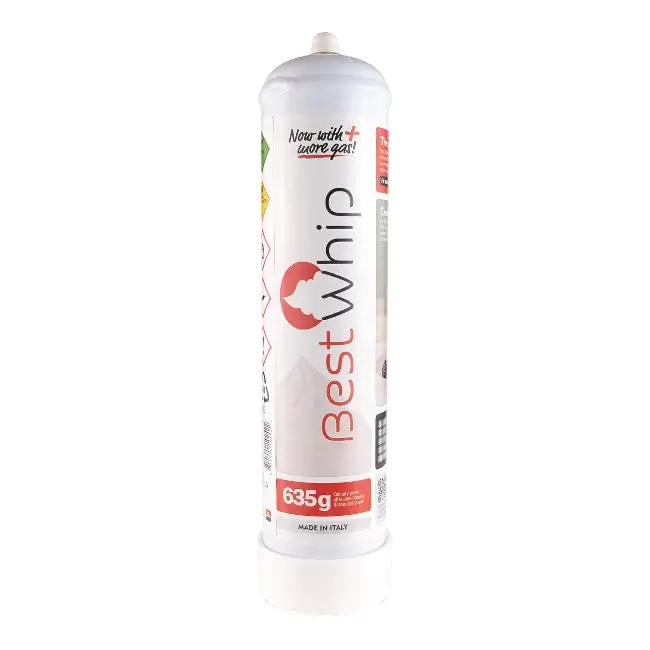 BEST WHIP - NOVELTY - CREAM CHARGER TANK - NITROUS OXIDE - 635GM/CT - 1CT