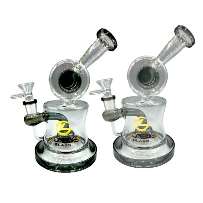 Lotus 8" Recycler Glass Water Pipe | 101Distributors Ga
