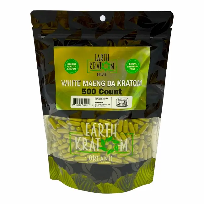 EARTH KRATOM ORGANIC - KRATOM - CAPSULE - 500CT/PK