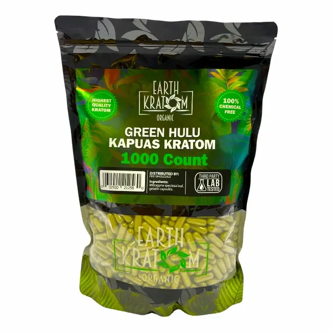 EARTH KRATOM ORGANIC - KRATOM - CAPSULE - 1000CT/PK