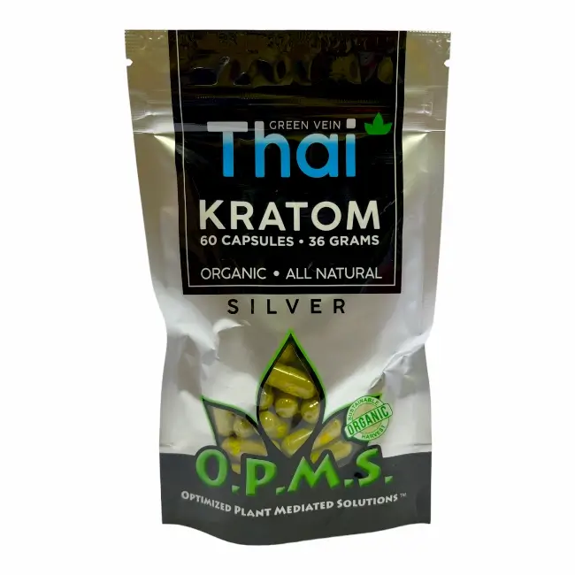 OPMS Silver Kratom Capsules 36gm | 101Distributorsga