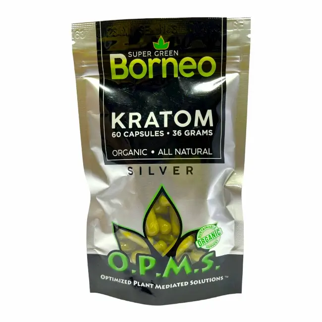 OPMS Silver Kratom Capsules 36gm | 101Distributorsga
