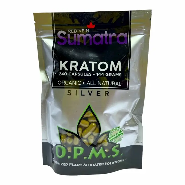 OPMS Silver Kratom Capsules 144gm | 101Distributorsga