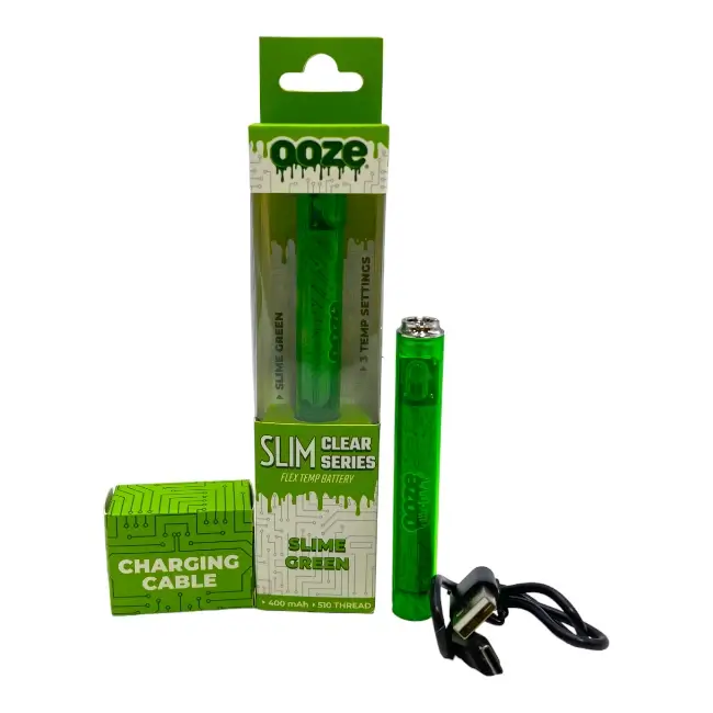 OOZE Slim Clear Series Transparent 510 Vape Battery | 101Distributorsga